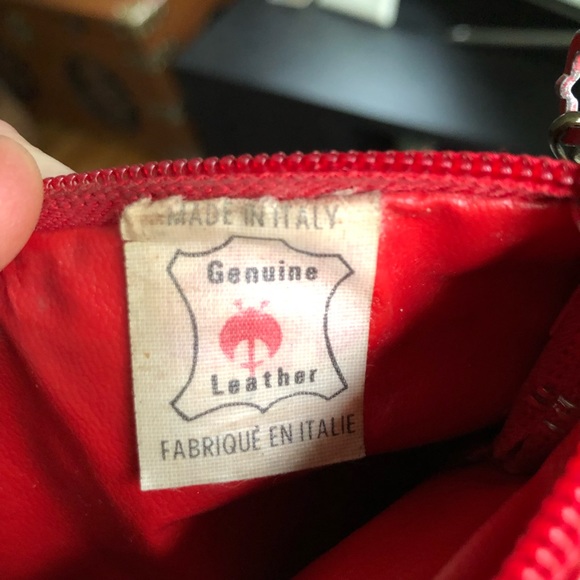 Vintage | Bags | Vintage Italian Red Leather Purse | Poshmark